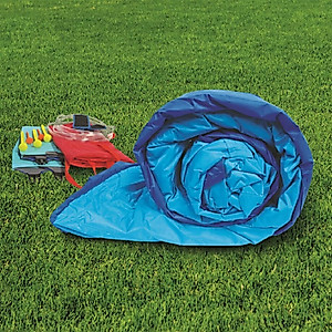 BANZAI Big Blast Water Park, Length: 14 ft 5 in, Width: 10 ft 7 in, Height: 7 ft 11 in, Inflatable Outdoor Backyard Water Slide Splash Bounce Climbing Toy