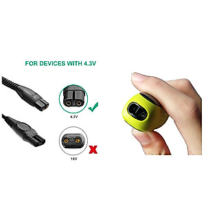 TYZEST 4.3V Philips Shaver Charger for Philips Norelco OneBlade QP2520 Replacement Charging Cord Power Supply