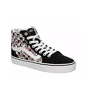 Vans Unisex Filmore High Top Canvas Sneaker - Butterfly Checkerboard Multicolored 6