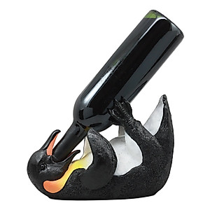 Ebros South Pole Emperor Penguin Wine Holder Birds of Antarctica Happy Feet Bottle Caddy Figurine Kitchen