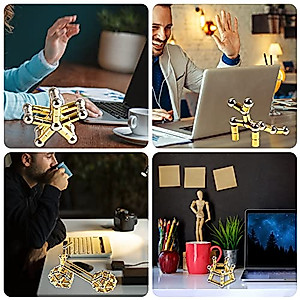 BeautyChen Magnetic Fidget Pen Toy Magnet Gel Pen Fidget Toy Think Ink Pen Transformed into Variety of Creative for Intellectual Learning and Stress Reduction Gifts (Gold)