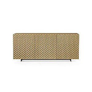 Whiteline Modern Living Harper Buffet, Large, Gold