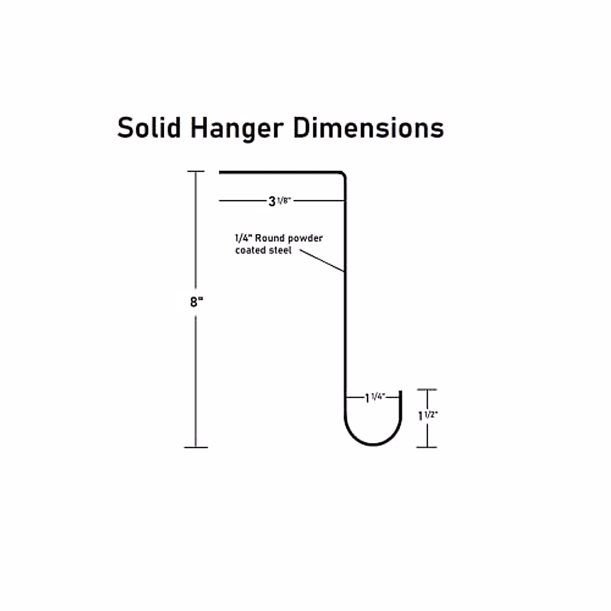 Alumahangers Solid Powder Coated Steel for Non-Insulated Spanish Brown Alumawood Patio Covers (6 Pack)
