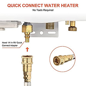 Camplux 5 Ft Quick Connect Propane Hose with Regulator, 1/4" Female Quick Connect, Fit for LP Fire Pit, Heater, Gas Grill, Olympian 5100, 5500 RV Grill