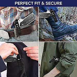 Olaismln Gun Belt Clip, Low Profile Slim Concealed Carry Easy Install for Glock Gen 1-4 Models