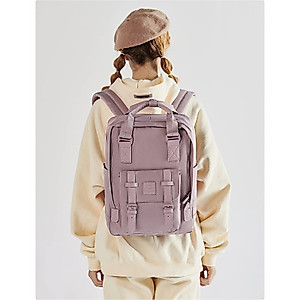 HotStyle VIAZ Vintage Backpack for Work, Travel, College, with Separate 15.6" Laptop Compartment & Trolley Sleeve, Ashrose