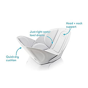 Frida Baby Soft Sink Baby Bath|Easy to Clean Baby Bathtub + Bath Cushion That Supports Baby's Head
