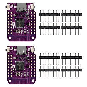 DIANN 2pcs ESP32 S2 Mini V1.0.0 WiFi IOT Board Based ESP32-S2FN4R2 ESP32-S2 4MB Flash 2MB PSRAM MicroPython Type-C USB