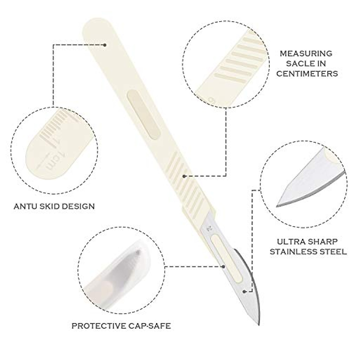 Bread Lame Knife with 10 Pieces Replaceable Blades Wooden Handle Lame Slashing Tool and 2 Pieces Dough Scoring Knife with Plastic Protective Cover for Making Bread Tool