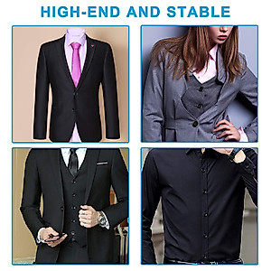 100 Pcs Premium Mixed Resin Sewing Buttons, ONLYWEE Eco-Friendly 4-Hole Craft Buttons, 5 Sizes of Black Buttons Suitable for Sewing, DIY and Holiday Decoration(Black)