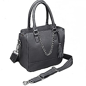 GTM womens Park Avenue Tote Bag, Black, Medium US
