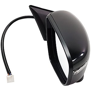 Kool Vue Passenger Side Power Heated Mirror for Nissan Rogue 2016-2017 With Signal Light Paintable