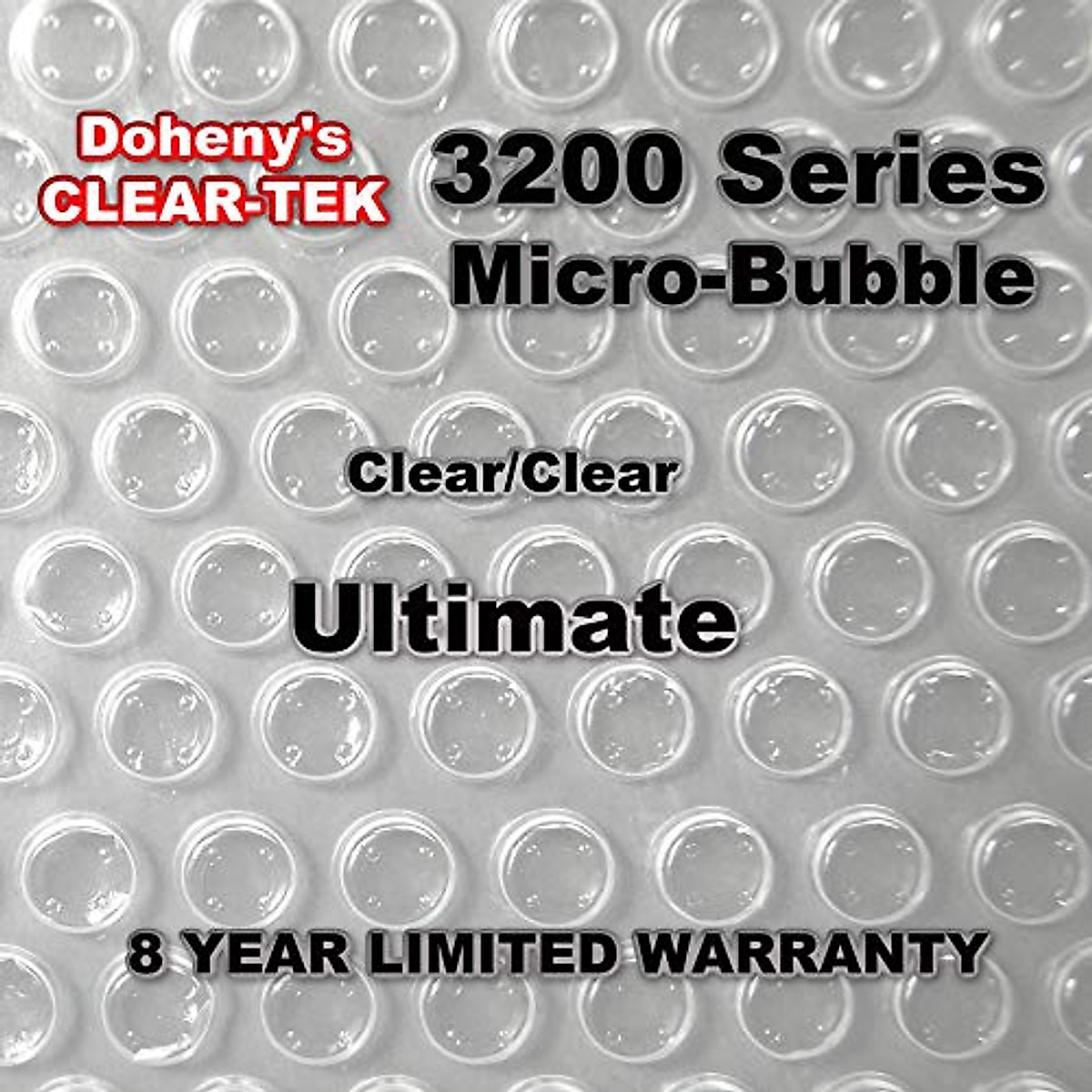 Doheny's Clear-Tek Micro-Bubble Solar Covers for In-Ground Swimming Pools | Increase Your Pools Solar Energy Absorption by Up to 25% (18' x 36', 3200 Ultimate Series Clear)
