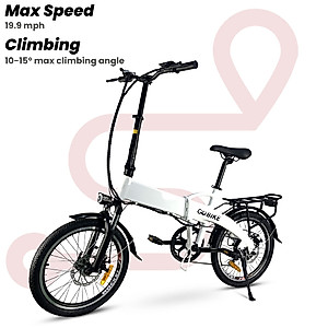 COMFYGO Futuro Electric Bike, Lightweight Folding Motor Ebikes, Electric Bicycle for Adults,Bicicleta Electrica para Adultos, Road City Bike, 350 W Fat Tire E Bikes, 7 Speed Shifter, 22 Mph