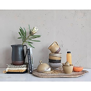 Creative Co-Op Stoneware Pitcher, Reactive Glaze