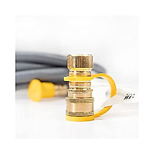 Blackstone 5019 Propane to Natural Gas Conversion Kit 10 ft. x 3/8" Hose, 7mm Wrench, 2 Orifices, Quick Connect Adapter Perfect for BBQ, Grill, Pizza Oven, Patio Heater(Fits Select Models), Gray