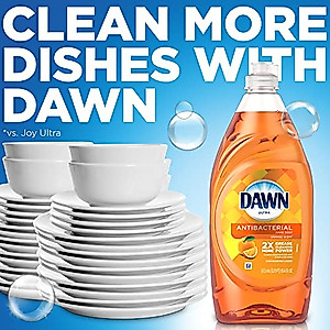 Dawn® Ultra Antibacterial Hand Soap Dishwashing Liquid Dishwashing Soap, Orange Scent, 40 Oz Bottle