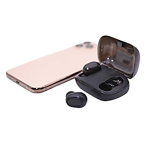 Billboard Bluetooth 5.0 True Wireless Stereo Earbuds with Charging Case, Black