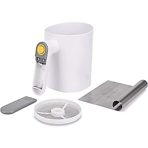 Flour Sifter,HYCBTC,Battery Operated Flour Sifter for Baking Almond Flour and Powdered Sugar,Baking Sifter with 20 Mesh Stainless Steel Sieve, 4 cup Flour Sieve Easy to Clean…