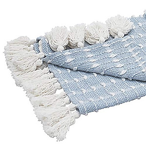 carol & frank Riley Sky Throw 50x60 inches Blue