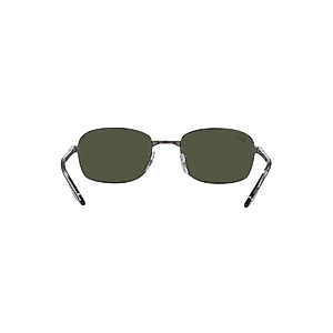 Ray-Ban RB3690 Square Sunglasses, Gunmetal/Green, 51 mm