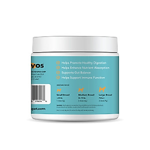 MYOS Probiotic Chew for Dogs - Daily Digestive Support, Promotes Complete Gut Health, Aids Digestion, Enhances Nutrient Absorption, Supports Healthy Stool - All-in-One Chewable Supplement