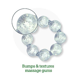 green sprouts Cooling Teether | Soothes Gums & Promotes Healthy Oral Development | Safer Plastic Filled with sterilized Water, Chill for Extra Relief, Textured Surface to Massage Gums
