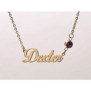 GR35Z9 Personalized Birthstone Name Necklace for Women Cobi