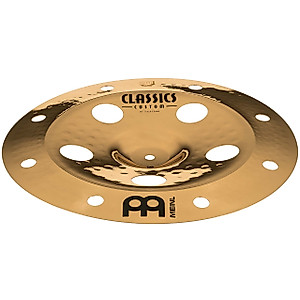 Meinl 16" Trash China Cymbal with Holes - Classics Custom Brilliant - Made In Germany, 2-YEAR WARRANTY (CC16TRCH-B)