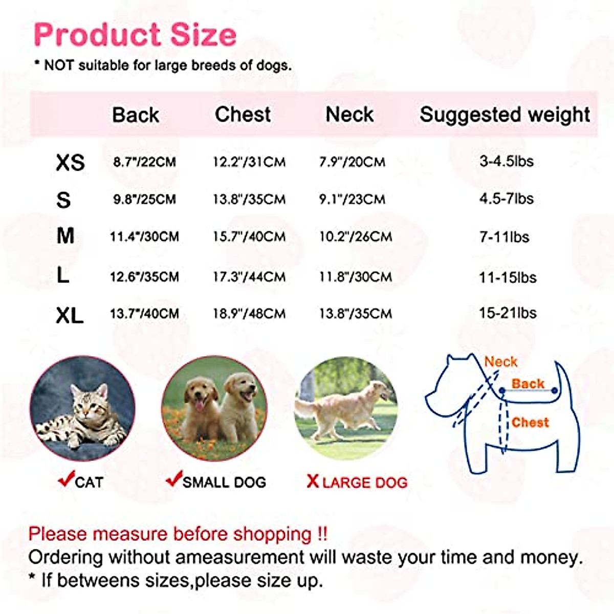 Rypet Small Dog Pajamas 2 Pack - Cute Cat Pajamas Onesie Soft Puppy Rompers Pet Jumpsuits Cozy Bodysuits for Small Dogs and Cats（Blue + Red）