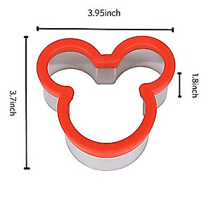 Stainless Steel Mickey Mouse Cookie Cutter/Kids Sturdy Cutters for Cookies, Sandwiches, Biscuit