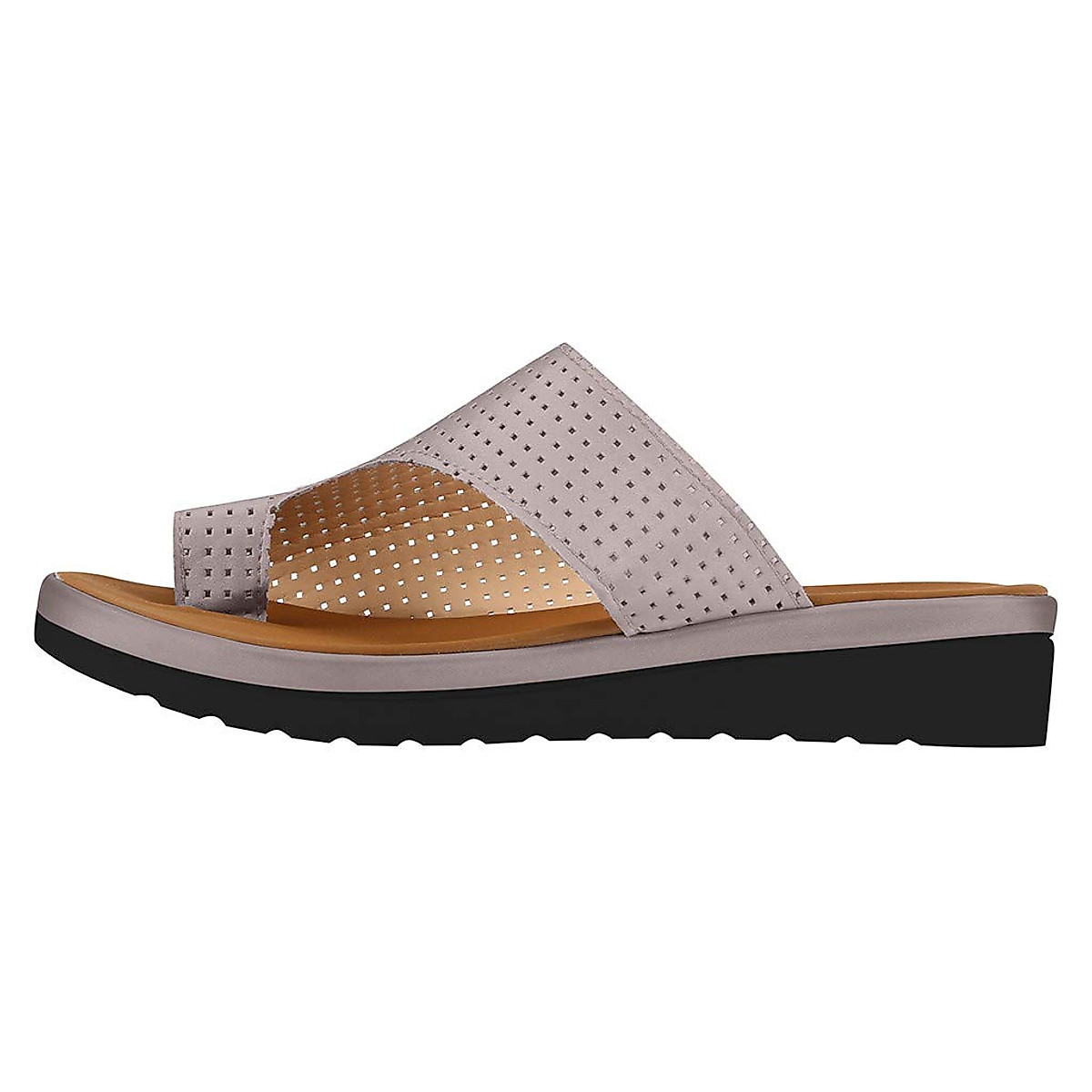 HunYUN 2019 New Women Thick Bottomed Sandal Shoes Wedge Heel Sandals Clip Toe Summer Beach Shoes