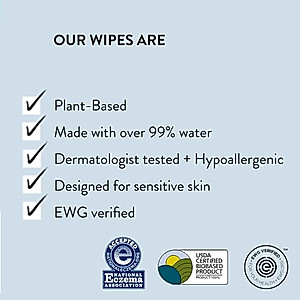 The Honest Company Clean Conscious Unscented Wipes | Over 99% Water, Plant-Based, Baby Wipes | Hypoallergenic for Sensitive Skin, EWG Verified | Classic, 648 Count