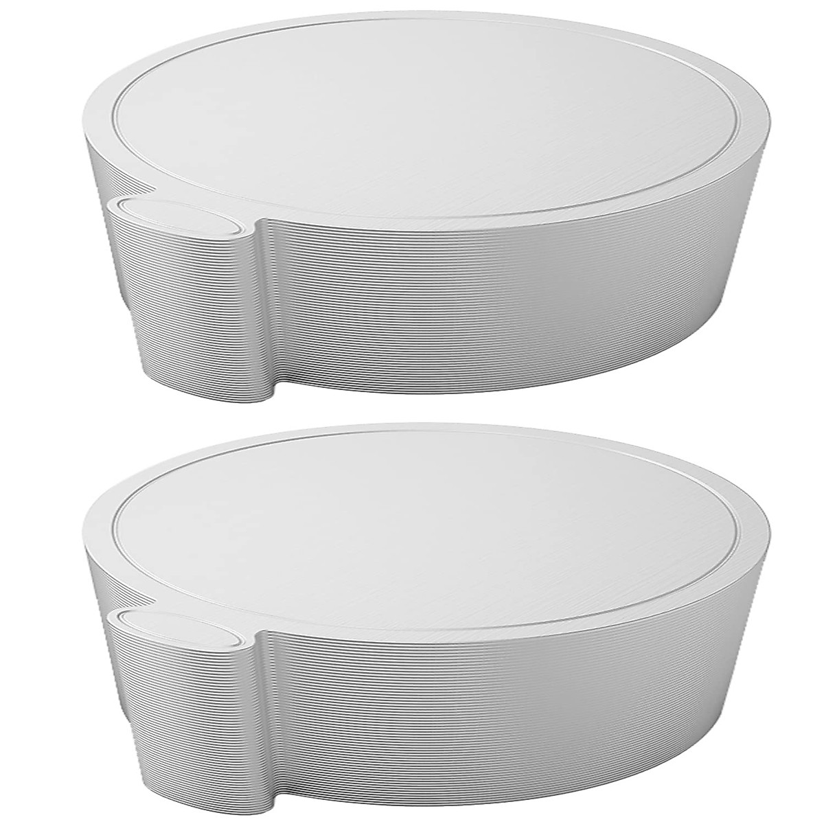 Hulless 80 Pcs 3.5 Inch Cake Boards Mini Round Cake Cardboard for Mousse Cupcake, Cake Dessert, Cake Decorating, Silver 9cm