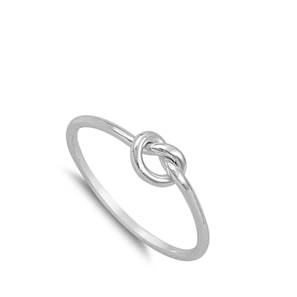 Infinity Knot Love Cute Ring New .925 Sterling Silver Band Size 9
