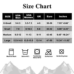 SuMade Waterproof Kayaking Socks, Men Women Ultra Thin Breathable Sweat-Absorbing Training Socks Rain Outdoor Work Boot Lightweight Hiking Fishing Climbing Crew Socks (Black-Red Star, Medium)