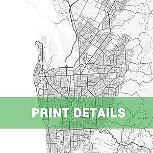 Dear Mapper Adelaide Australia View Abstract Road Modern Map Art Minimalist Painting Black and White Canvas Line Art Print Poster Art Print Poster Home Decor (Set of 3 Unframed) (16x24inch)