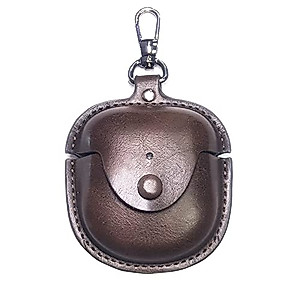 SKPY for Bose Quietcomfort Earbuds II Case, Protector Headphones Accessories Qc 2 Leather 2022 New Cover, Gift for Kids Teens Boys Girls (Brown)