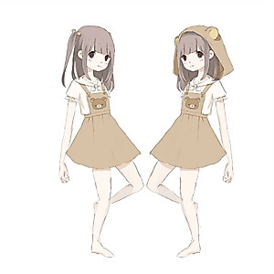 Mfacl Cute Lolita Dress Skirt Summer Dresses Japanese Kawaii Lolita Overall Dress Cute Bear Embroidery Hat Ball Gown Harajuku Lolita Dress Harajuku Cute Warm Dress (Color : Brown, Size : Medium)