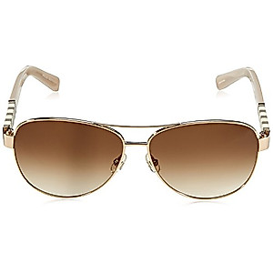 Kate Spade New York Women's Dalia Aviator Sunglasses, Gold & Brown Gradient, 58 mm