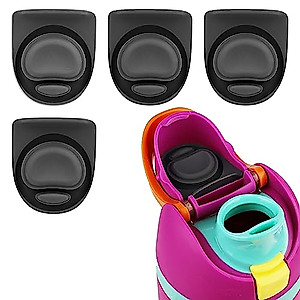 4pcs Replacement Stopper Compatible with Owala FreeSip 24oz 32oz, Water Bottle Top Lid Replacement Parts for Owala 19/24/32/40oz BPA-Free Seal Bottle Cap Mouth Stopper Gasket Silicone Plug Accessories