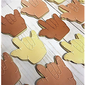 Ann Clark Cookie Cutters Hand Love Sign Cookie Cutter, 3.75"