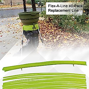 Karbay Flex-A-Line 40-Pack Replacement Line, Compatible with Sun Joe SDJ616L Replacement Line for Sun Joe Shredder Joe SDJ616 Electric Leaf mulcher/Shredder