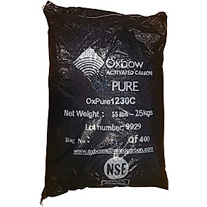 Activated Carbon, also known as Activated Charcoal-(55 Lbs/ 2 cuft) of Bulk Coconut Carbon Filter Media-NSF 61 certified for Drinking Water Filtration.