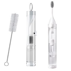 HAYAN Travel Toothbrush Kit, 3 in 1 Portable Lightweight Toothbrush Set | Individually Wrapped | Reusable | Soft Toothbrush