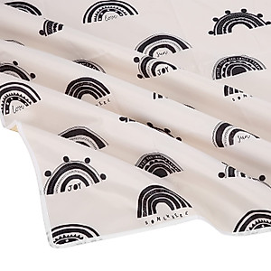 Luroze Splat Mat, Anti-Slip Waterproof Cartoon Pattern Portable Foldable Baby Highchair Floor Mat with Silicone Spots, Temperature Resistance Toddler Splash Place Art Craft for High Chair Play Picnic