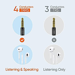 CableCreation 3.5mm Audio Cable, 90 Degree Right Angle 4-Conductor TRRS Stereo Aux Cable [Microphone Compatible], 3Feet…