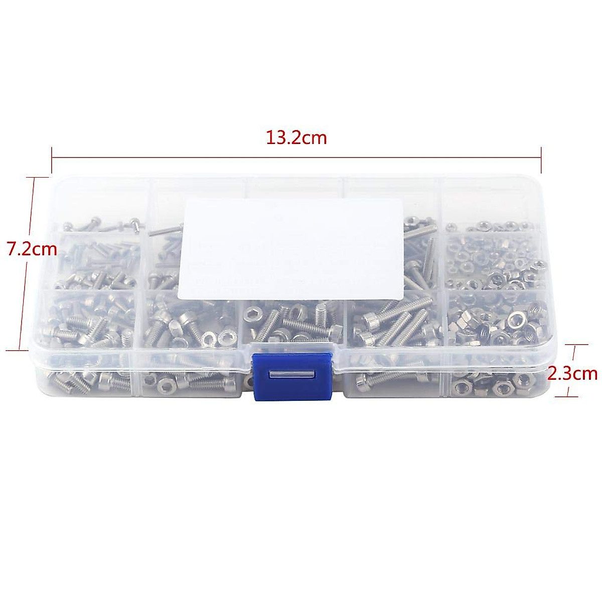 480PCS M2 M3 M4 Screws and Nuts Assortment Kit,Stainless Steel Hex Socket Head Bolt Nuts Assortment Kit,Resistant to and,for Home,Office Appliance,Machinery,Furniture