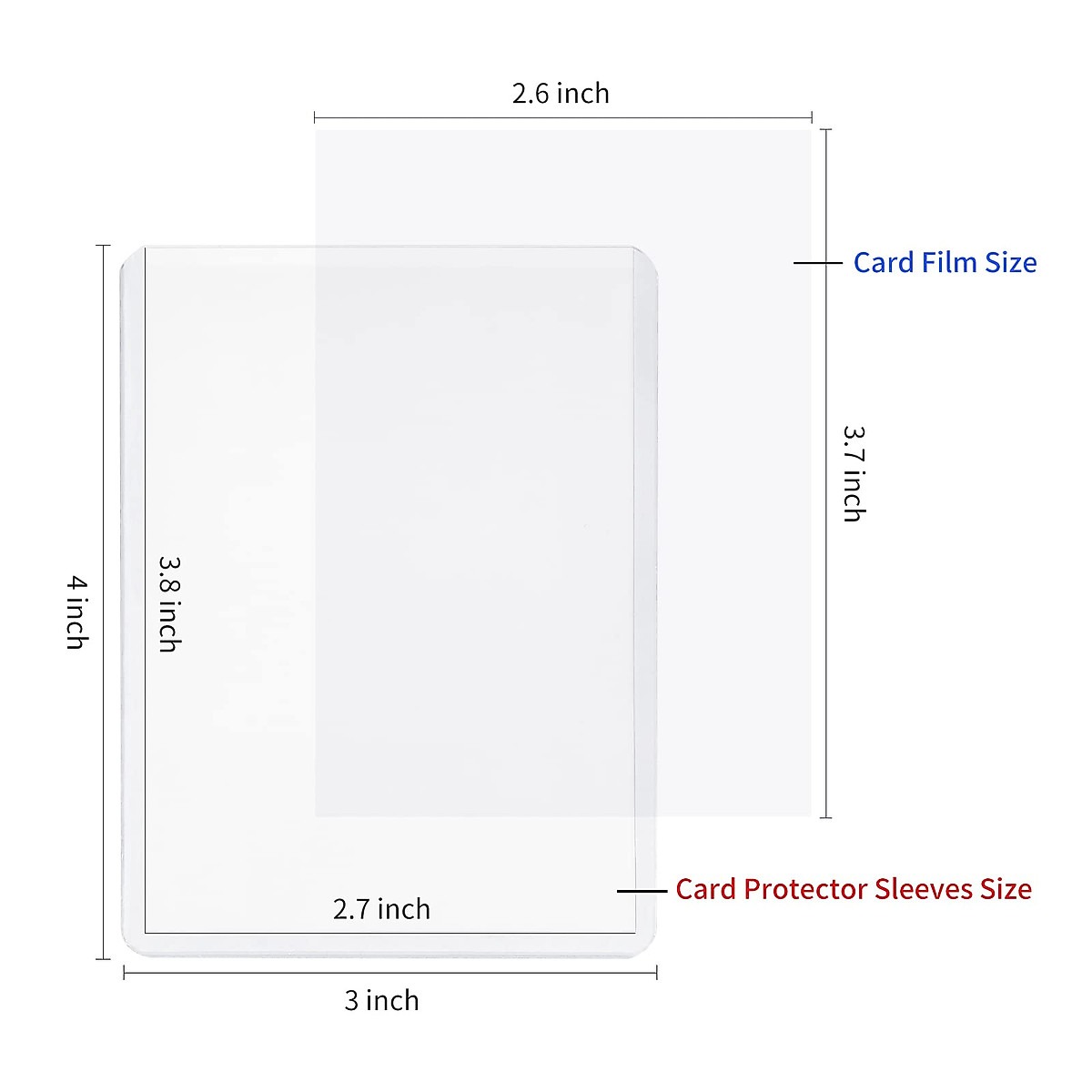 JODSSXI 25 Pcs Super Clear Regular Toploaders for Standard Card Slightly Flexible 35pt Top Loaders Card Sleeves Premium Hard Plastic Standard Card Protectors for MTG Cards YUGIOH Cards Sports Card