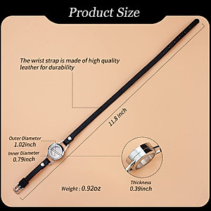 Africanbeads 316L Stainless Steel Memory Floating Locket Bracelet with 3 Pearls,fit 6-7mm Freshwater Pearls or Gems,Colorful Leather Charm Bangles for Women(Black)